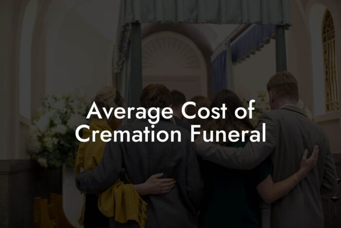 Average Cost of Cremation Funeral - Eulogy Assistant