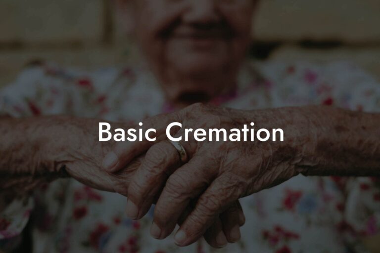 Basic Cremation - Eulogy Assistant