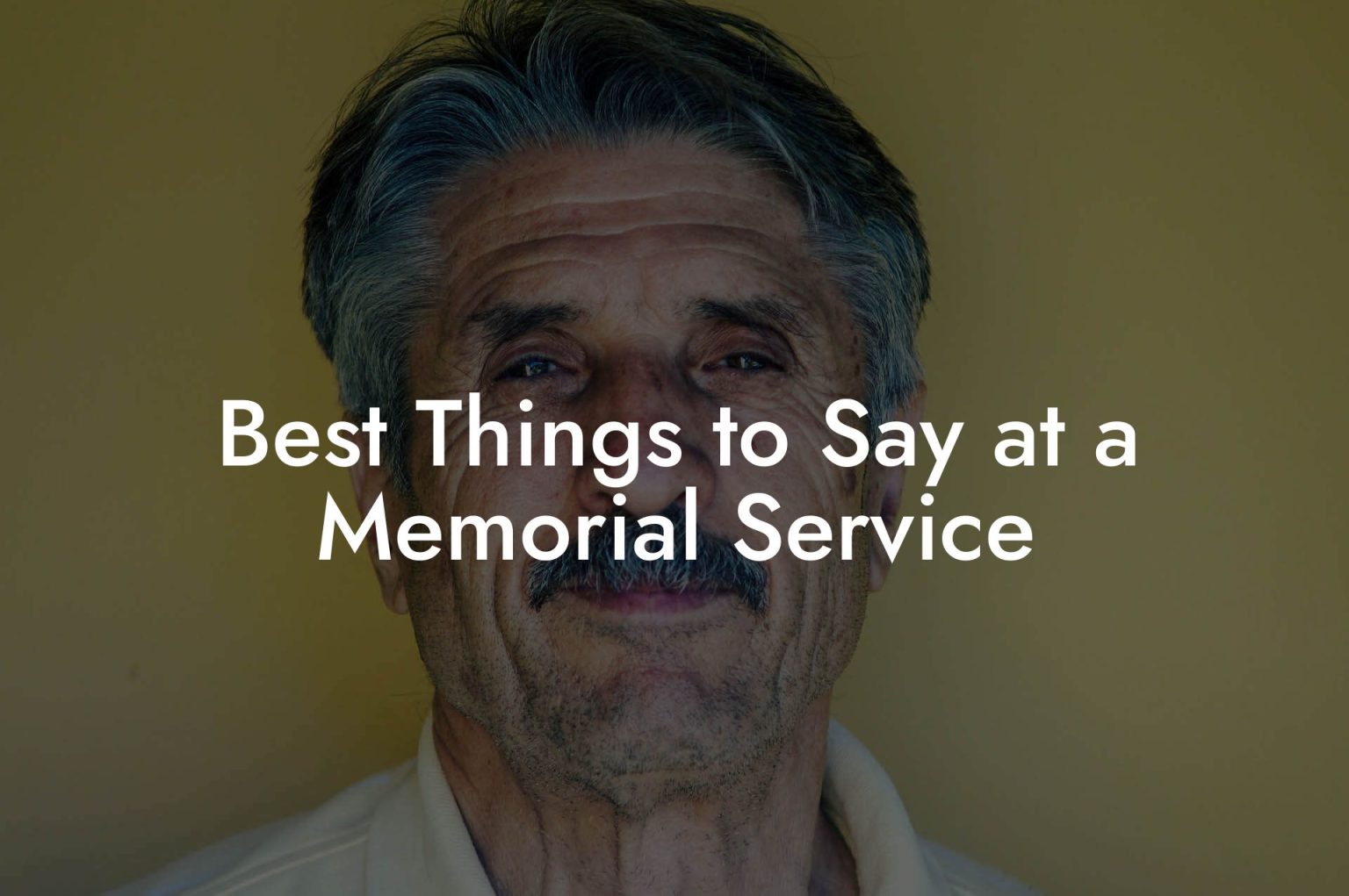 Best Things to Say at a Memorial Service - Eulogy Assistant