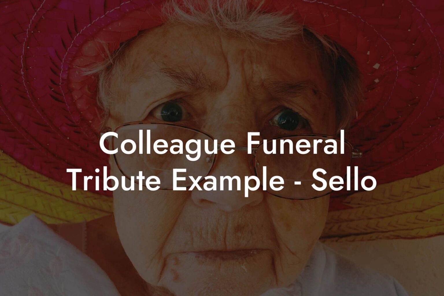 Colleague Funeral Tribute Example - Sello - Eulogy Assistant