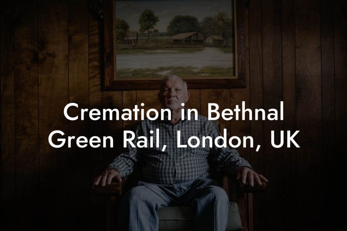 Cremation in Bethnal Green Rail, London, UK - Eulogy Assistant