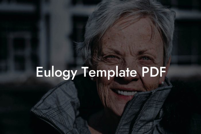 Eulogy Template Pdf Eulogy Assistant