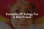 Examples Of Eulogy For A Best Friend - Eulogy Assistant