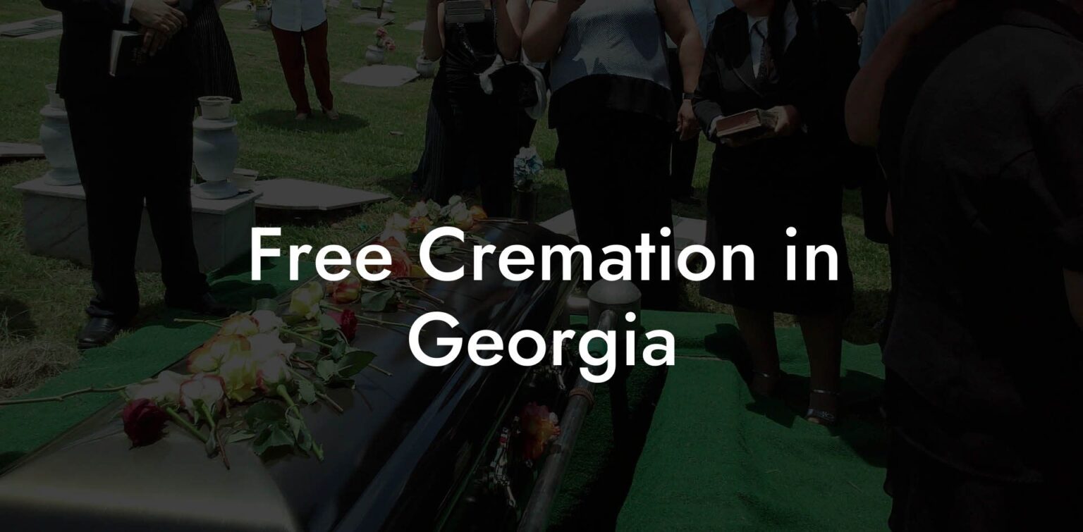 Free Cremation in Georgia - Eulogy Assistant
