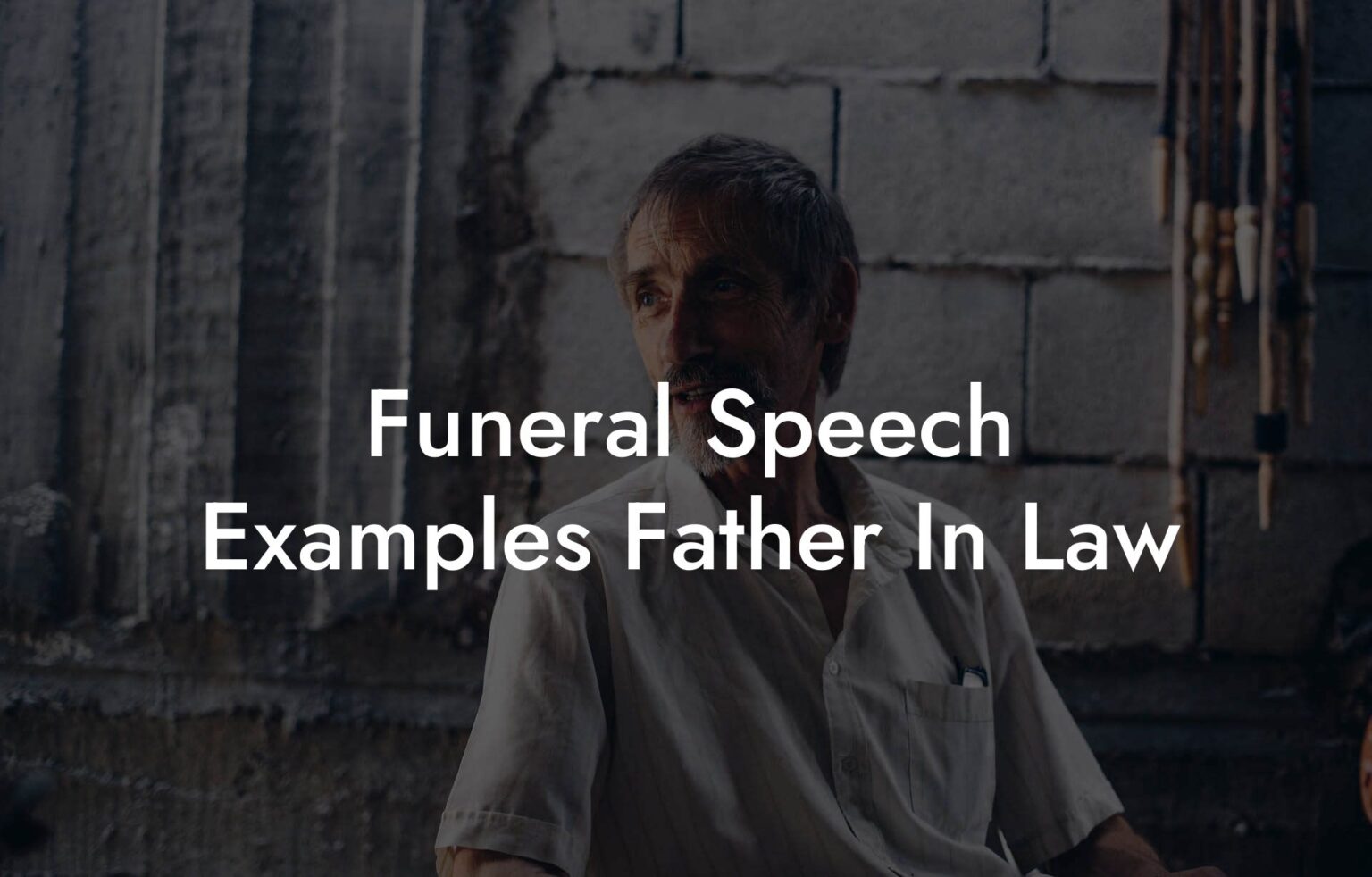 Funeral Speech Examples Father In Law - Eulogy Assistant