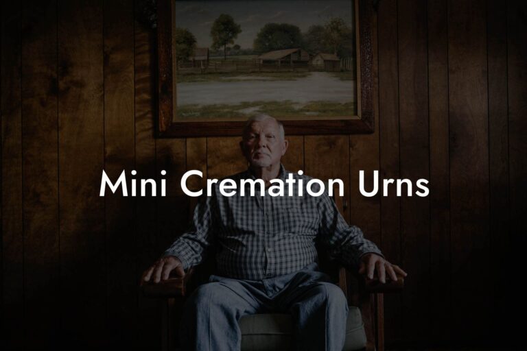Mini Cremation Urns - Eulogy Assistant
